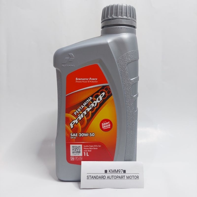 Jual Oli Mesin Pertamina PRIMA XP SAE 20W-50 API-SL 1L 1 LITER | Shopee ...