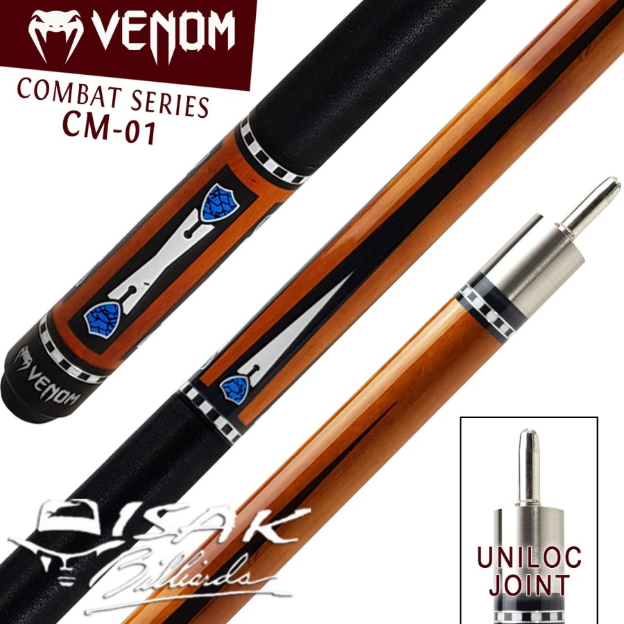 Jual Venom Pool Cue CM-01 - Combat Uniloc Series Billiard Stick Stik ...