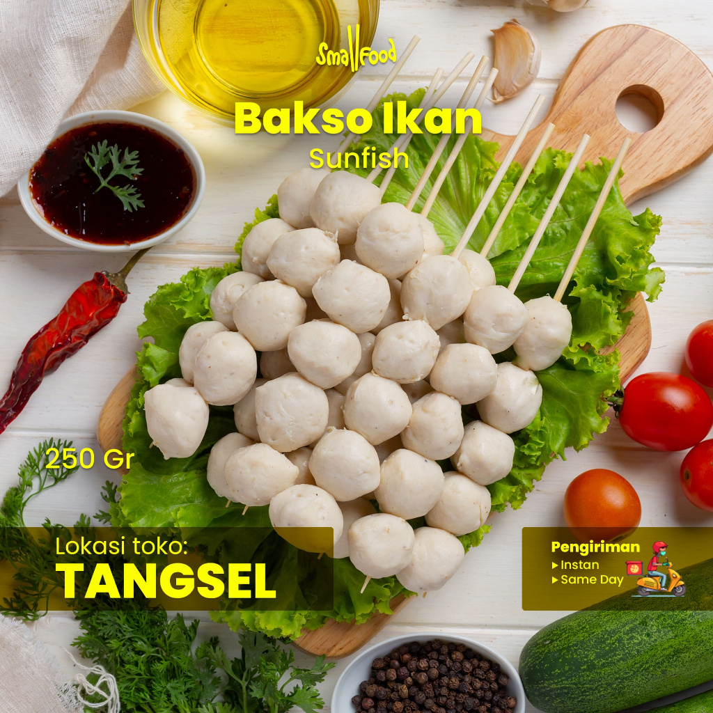 Jual Sunfish Bakso Ikan (M) 250gr / Baso Ikan / Smallfood Frozen Food ...