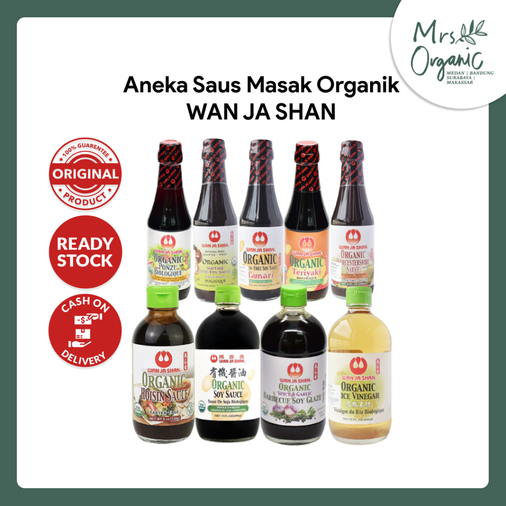 Jual Aneka Saus Kecap Cuka Organik Wan Ja Shan | Shopee Indonesia