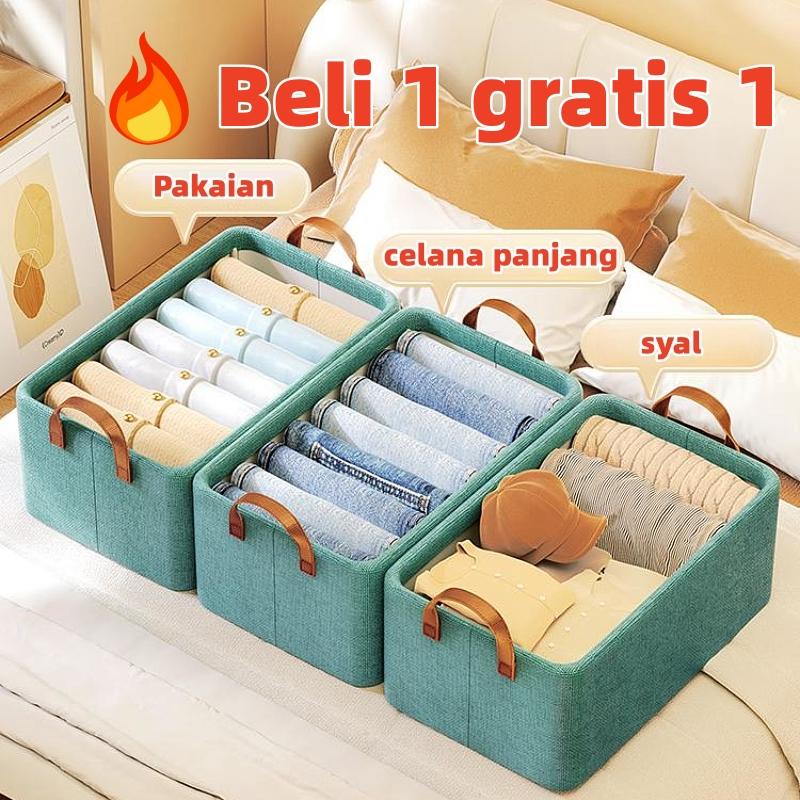 Jual Tahan air box baju storage box melipat kotak penyimpanan baju ...