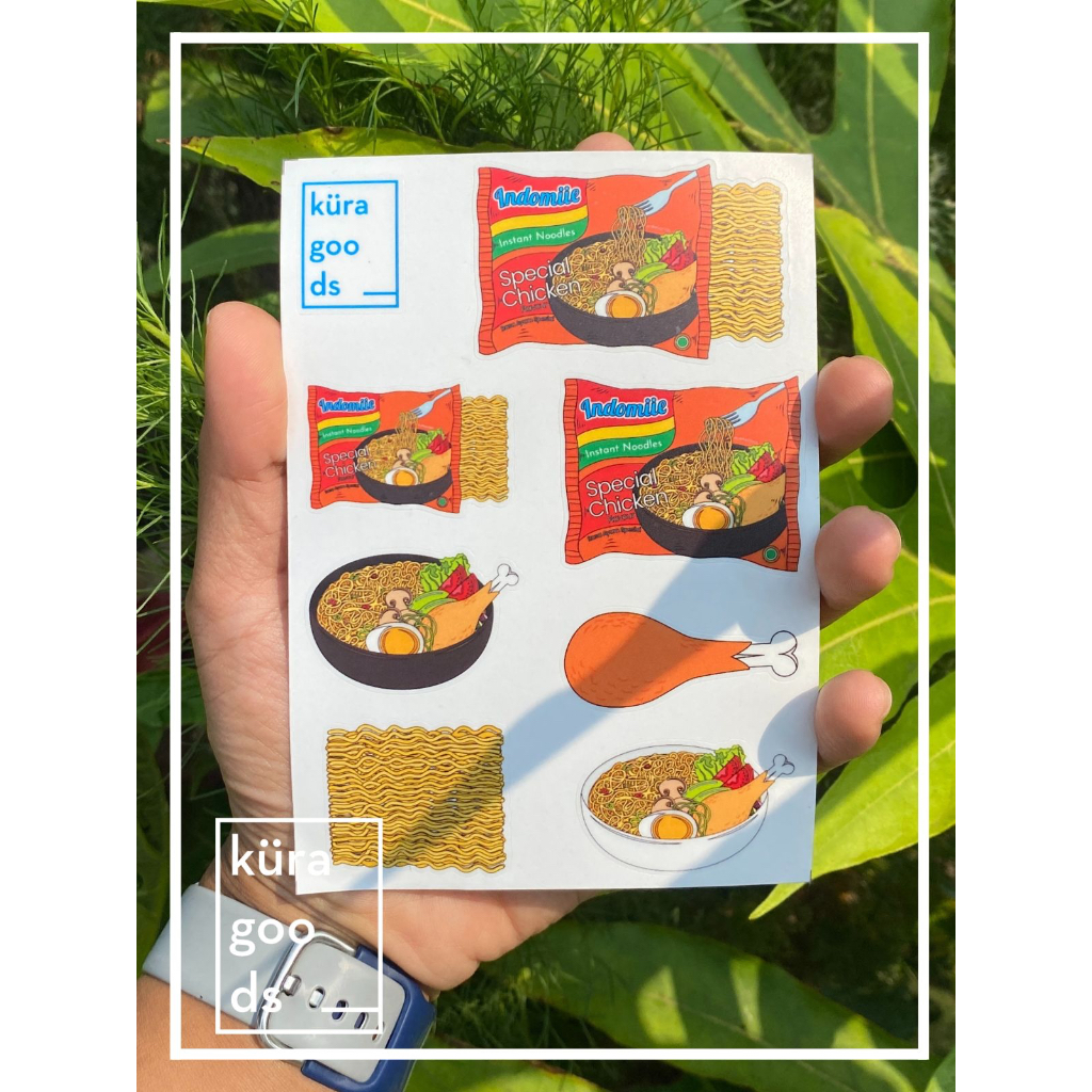 Jual Sticker Pack Indomie Ayam Spesial | Stiker Set Aesthetic Lucu ...