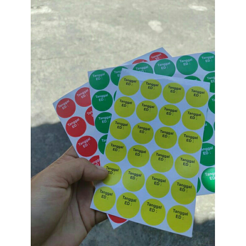 Jual stiker label kadaluarsa obat tanggal ed | Shopee Indonesia
