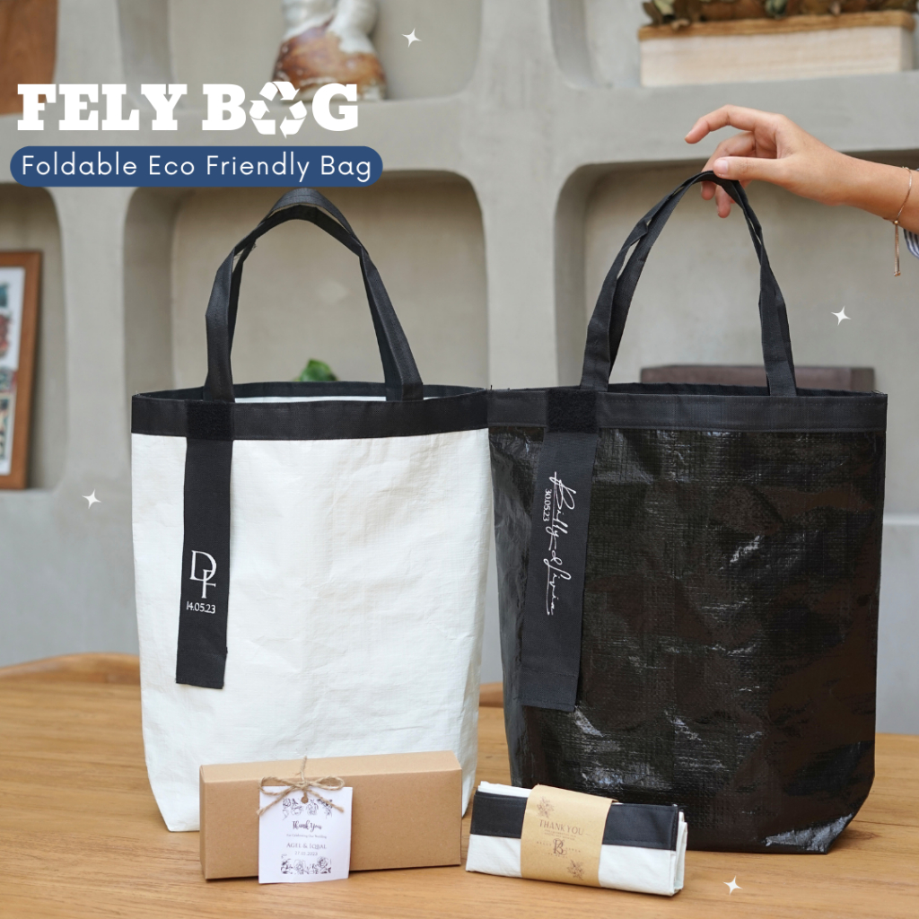 Jual Souvenir pernikahan fely bag,tas terpal,souvenir murah,tas unik ...