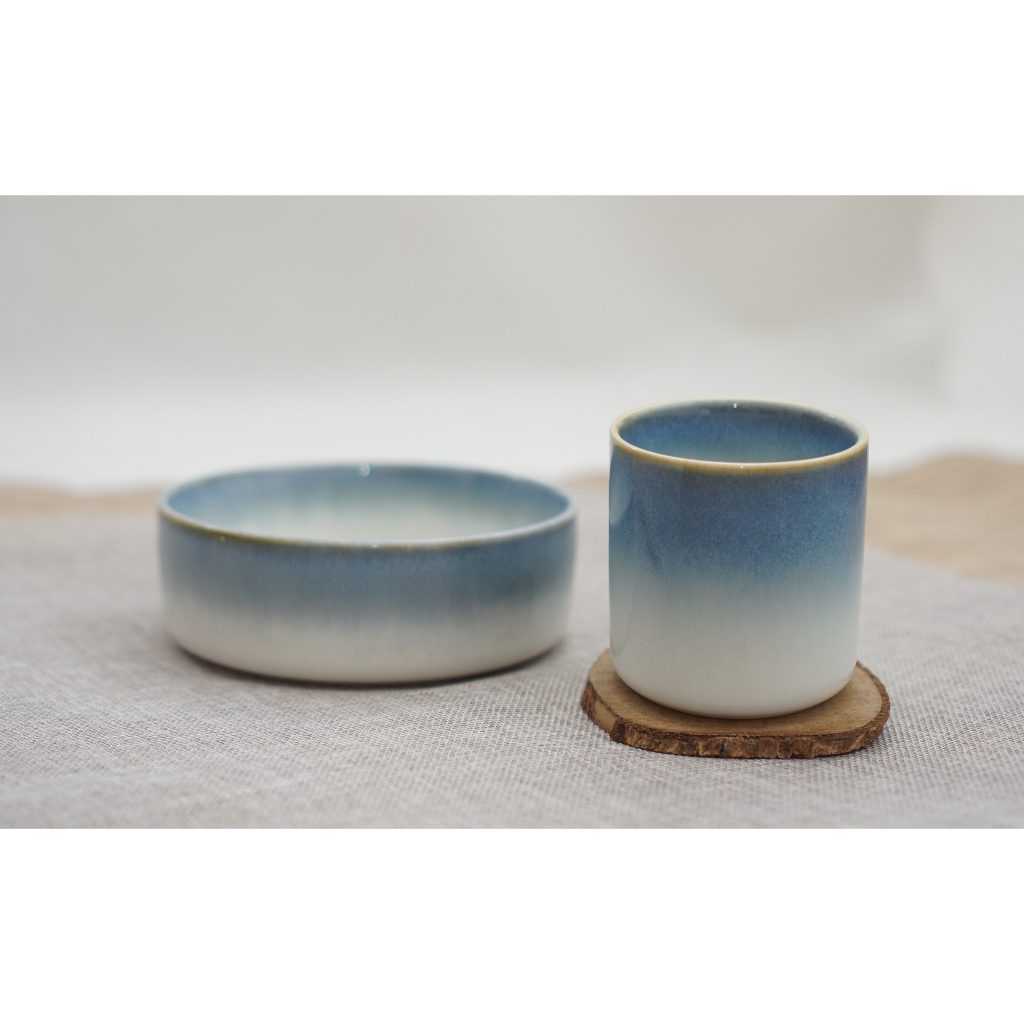 Jual [X4-30] dan [X4-31] Japanese set bowl and glass tea (tanpa alas ...