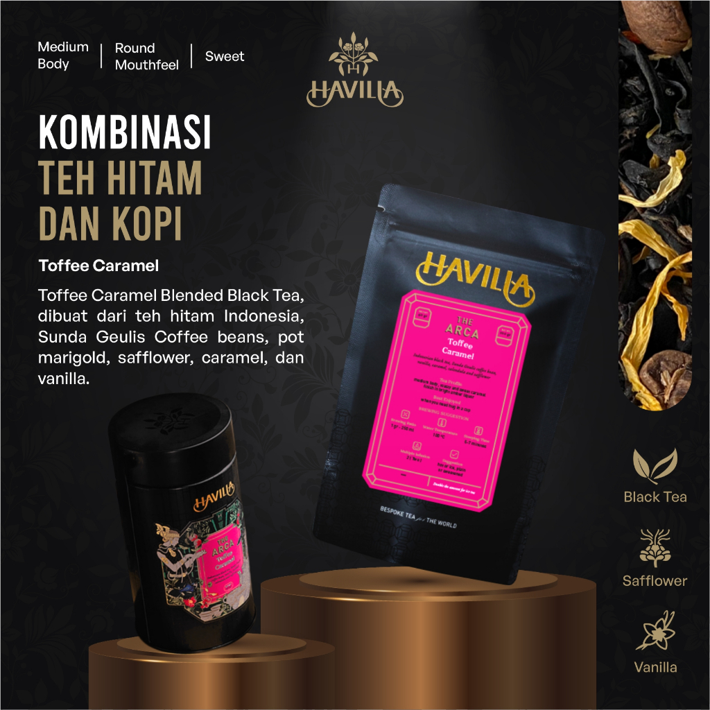 Jual Havilla Toffee Caramel Black Tea / Teh Hitam / Teh Hitam Kopi ...