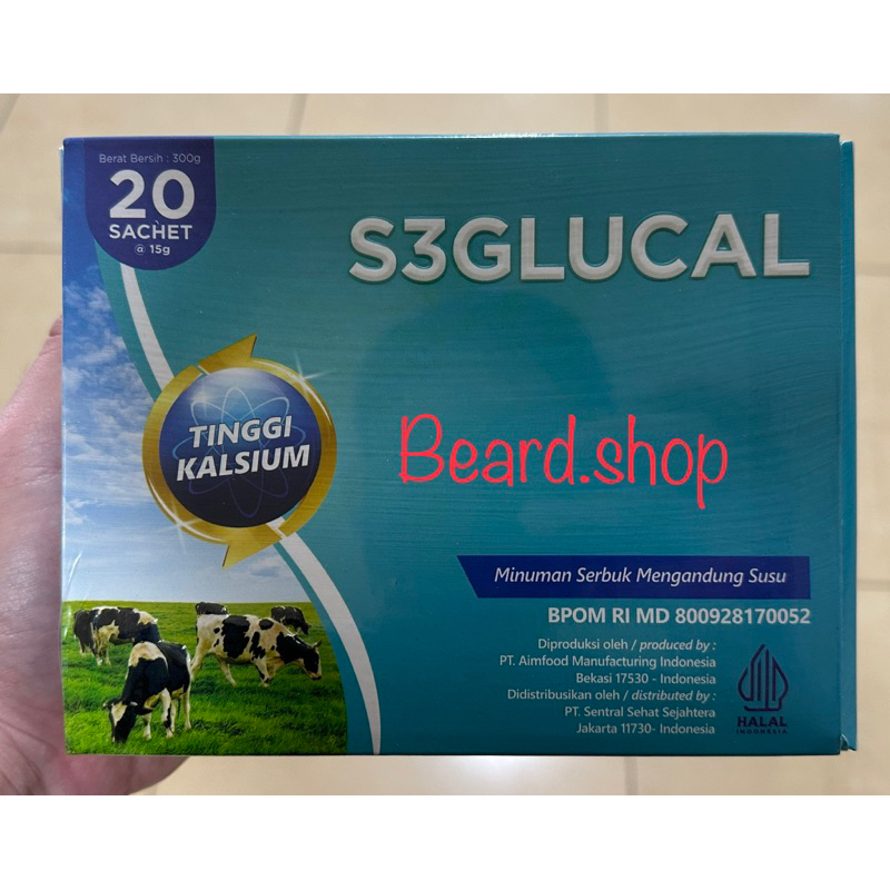 Jual S3Glucal S3 Glucal Susu Tinggi Kalsium Dengan Glucosamie dan DHA ...