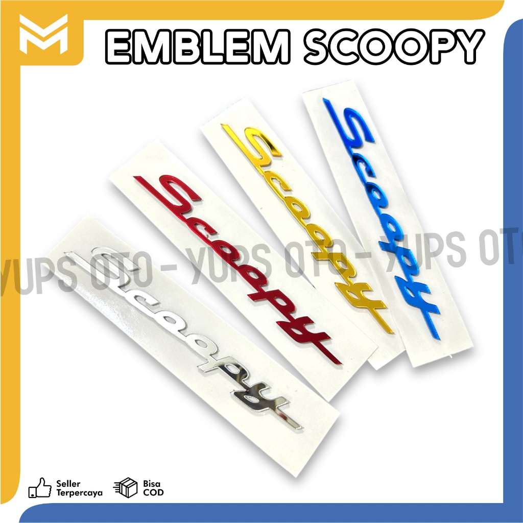 Jual EMBLEM HONDA SCOOPY AKRILIK 3D / STICKER KACA TEMPEL LOGO SET ...