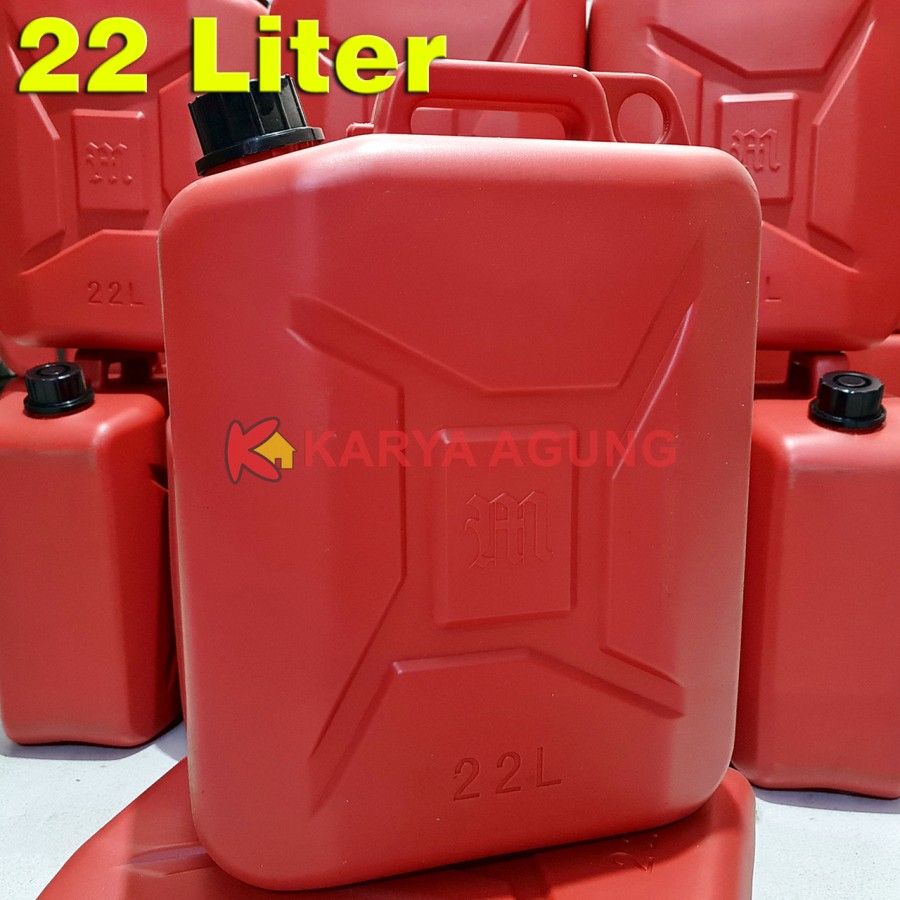 Jual Jerigen Plastik HDPE 22 Liter / Jerrycan Jirigen Jrigen Cerigen Isi Air Minyak 22L 22 L ...