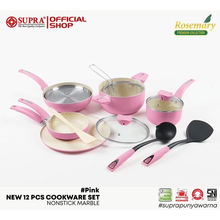 Jual Panci set supra 12pc cookware set supra original | Shopee Indonesia