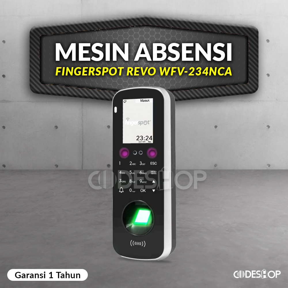 Jual Fingerspot Revo WFV-234NCA Mesin Fingerprint Absensi Akses Pintu ...