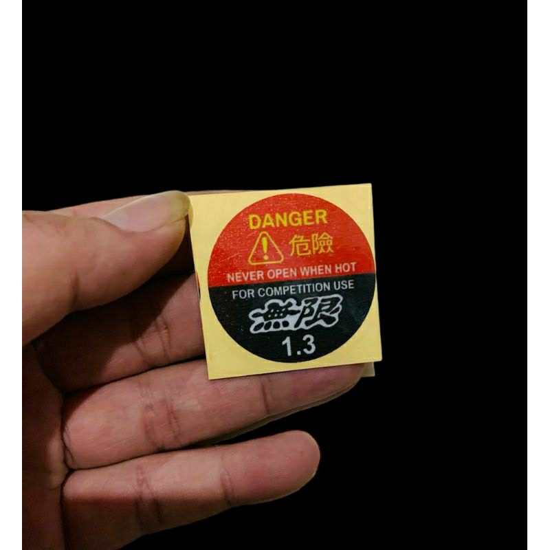 Jual sticker printcut radcap / radiator cap mugen | Shopee Indonesia