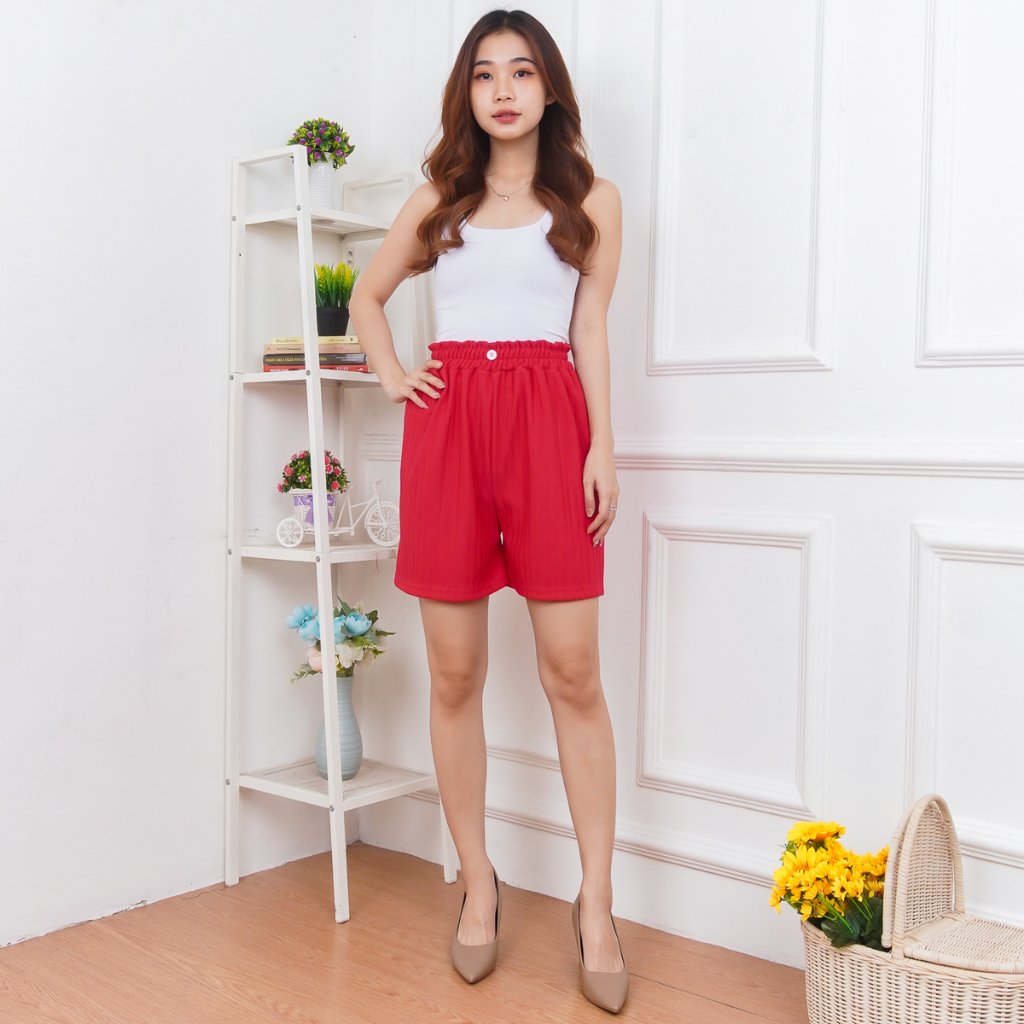 Jual NAJWA - Giya Pant Hornet Knit | Celana Short Santai Wanita Pendek | Hot Pants Hornet Knit ...