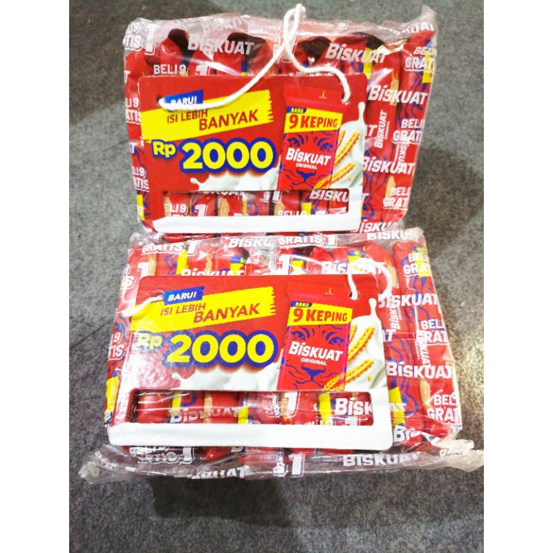 Jual Biskuat renceng 1 pack isi 10pc*9keping 2000an | Shopee Indonesia