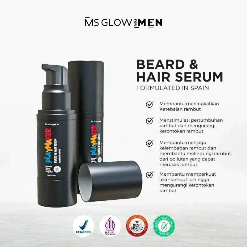 Jual PLAYMAKER BEARD & HAIR SERUM 30ML | Shopee Indonesia