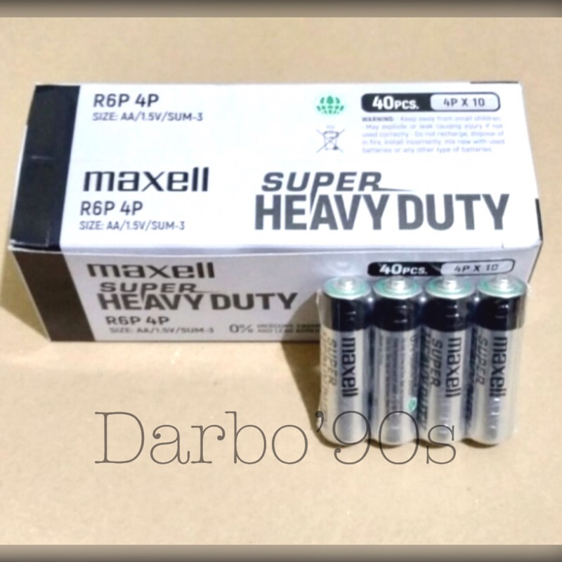 Jual Baterai Maxell Super Power Ace Black AA 1.5V Original Maxell A2 AA ...