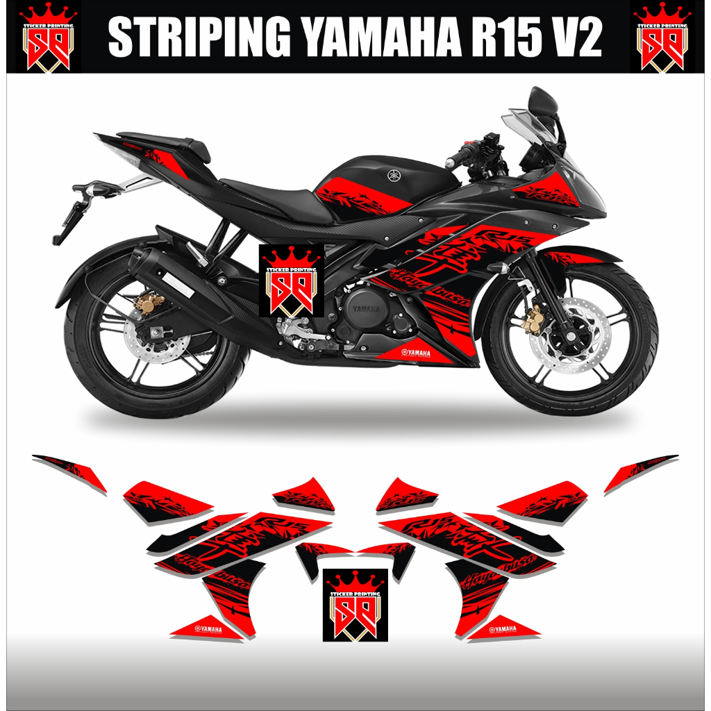Jual DECAL STRIPING YAMAHA R15V2-YZF / R15 V2 YZF V2 | Shopee Indonesia