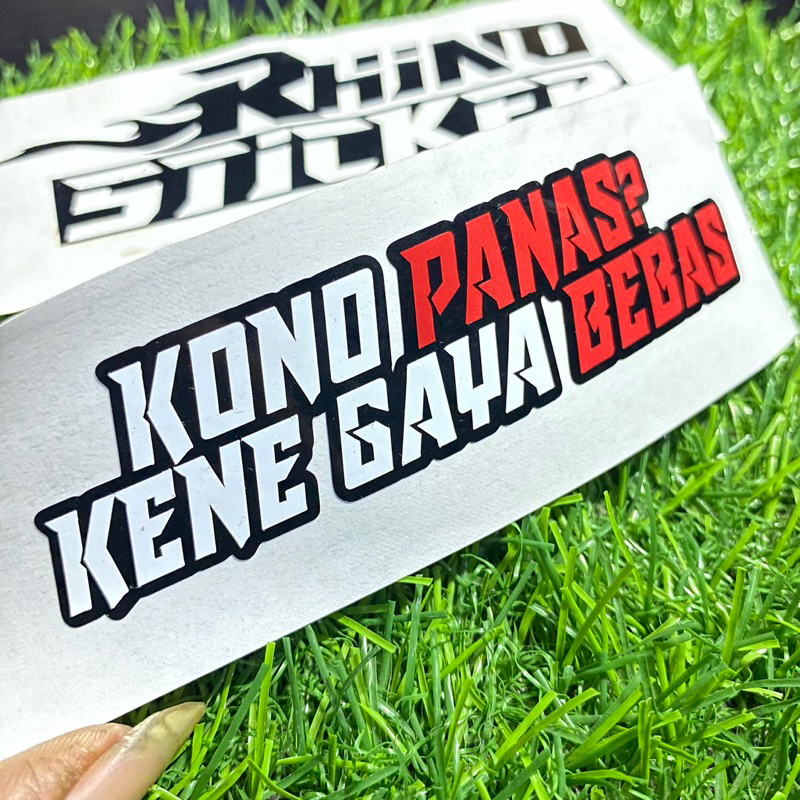 Jual Stiker kono panas Kene Gaya Bebas Stiker Motor stiker cuting murah ...
