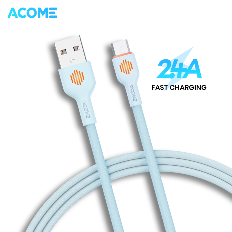 Jual ACOME Kabel Data Charger 100cm Type-C Lightning Micro Fast ...