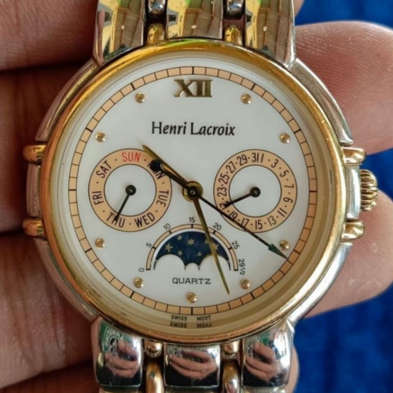 Jual Jam Tangan Swiss Henri Lacroix Moonphase | Shopee Indonesia