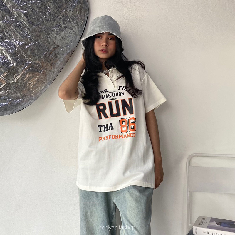 Jual 10388 - TRACK FIELD OVERSIZED TOP | Baju oversize import | Shopee ...