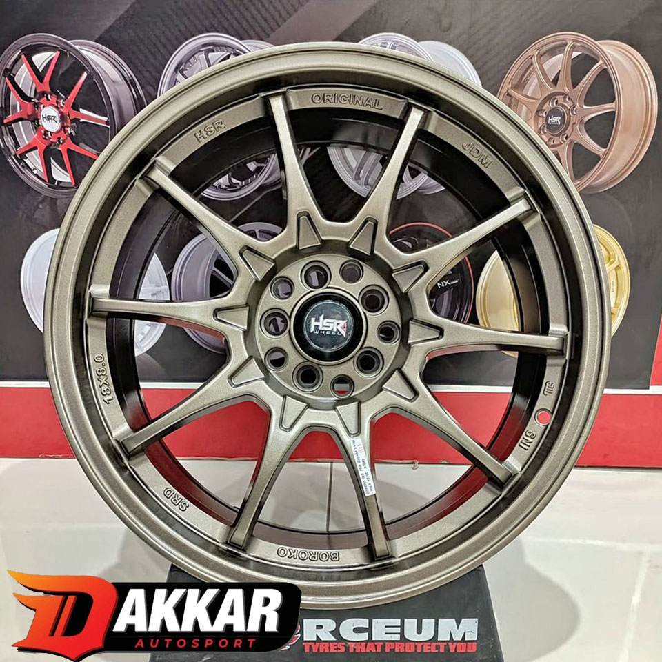 Jual velg mobil racing ring 18 lebar 8, et45 cocok buat terios xpander hrv civic veloz xenia ...