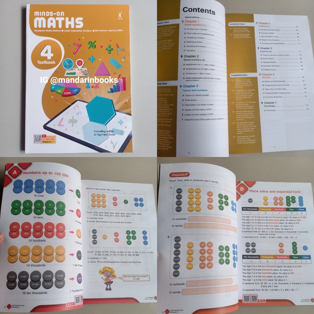Jual Minds-on Maths Textbook & Workbook Primary 1 - 6 (Pilihan Per Buku ...