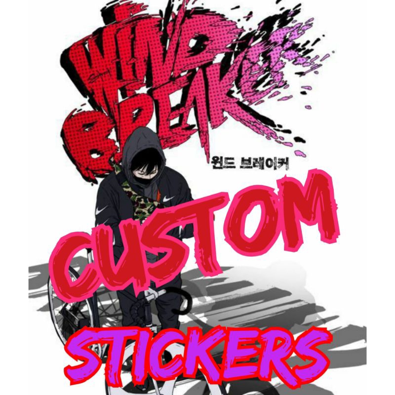 Jual (15pcs) Request sticker waterproof webtoon windbreaker | Shopee ...