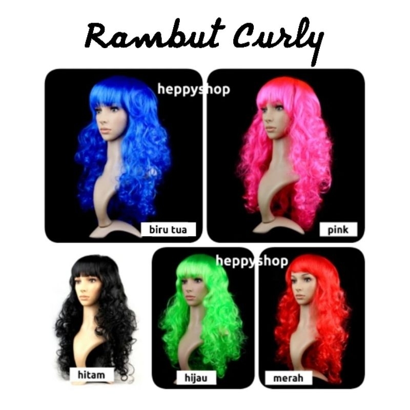 Jual Rambut Palsu Panjang Warna Wig Cosplay | Shopee Indonesia