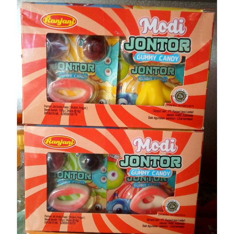 Jual Modi Jontor Gummy Candy 1 box isi 24 pcs (Packing Kardus) | Shopee ...