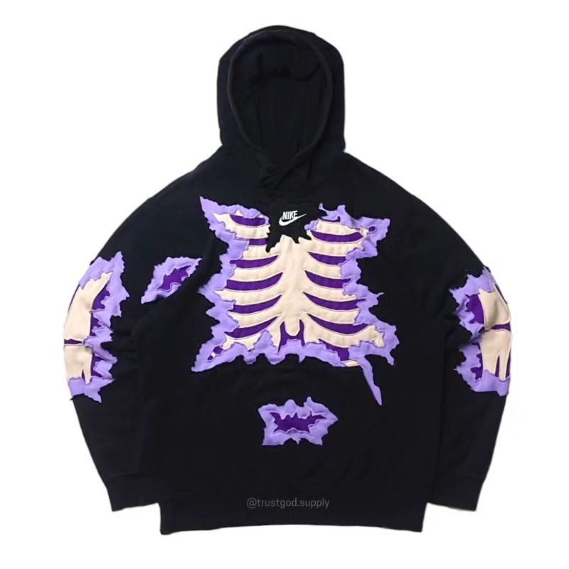 Jual REWORKED NIKE SKELETON HOODIE/REWORK HOODIE/REWORK/CREWNECK ...