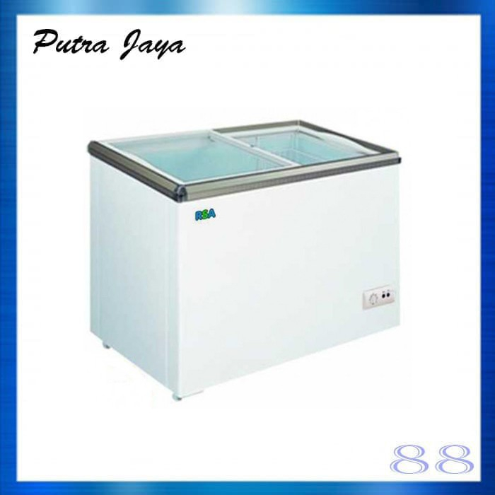 Jual RSA Sliding Flat Glass Freezer XS-200 / XS200 Kaca Datar 171 Liter ...