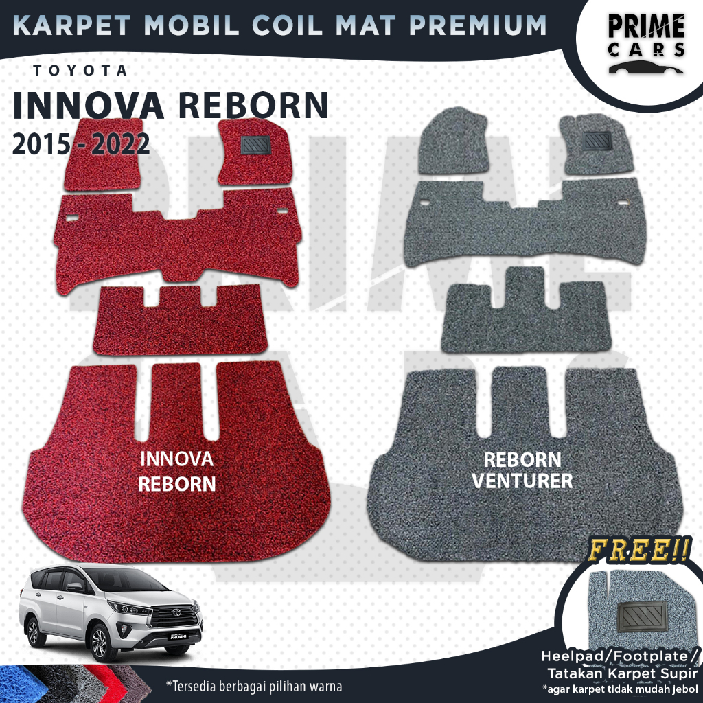 Jual Karpet Mobil Coil Mat INNOVA REBORN 2015-2024 - Full set Bagasi ...