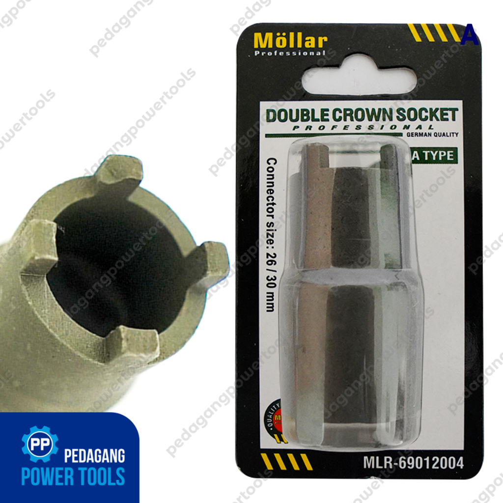 Jual MOLLAR KUNCI MAHKOTA TIPE A DOUBLE CROWN SOCKET TREKER MUR KOPLING | Shopee Indonesia