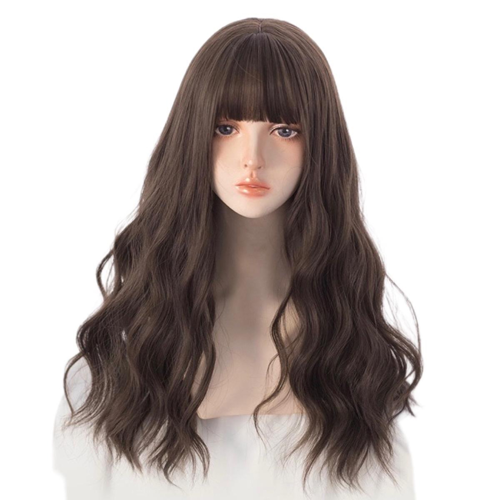 Jual AEGYOSHOPPE - 3052 FULL Wig mermaid wave panjang poni tipis 60 cm ...