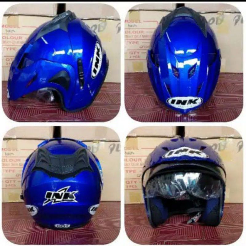 Jual HELM INK DOUBLE VISOR BARU MURAH BUSA TEBAL TERLARIS PAKING KARDUS ...