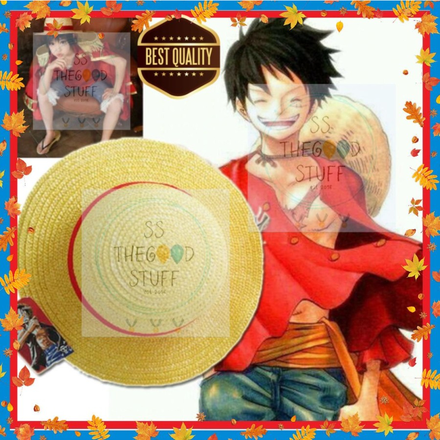 Jual Topi Mugiwara No Luffy Topi Jerami Luffy Anime One Piece Hat ...