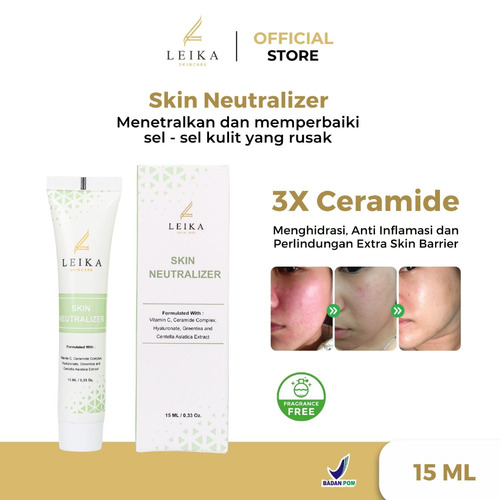 Jual Leika Skincare Skin Neutralizer Resmi BPOM Menetralkan Kulit Wajah ...