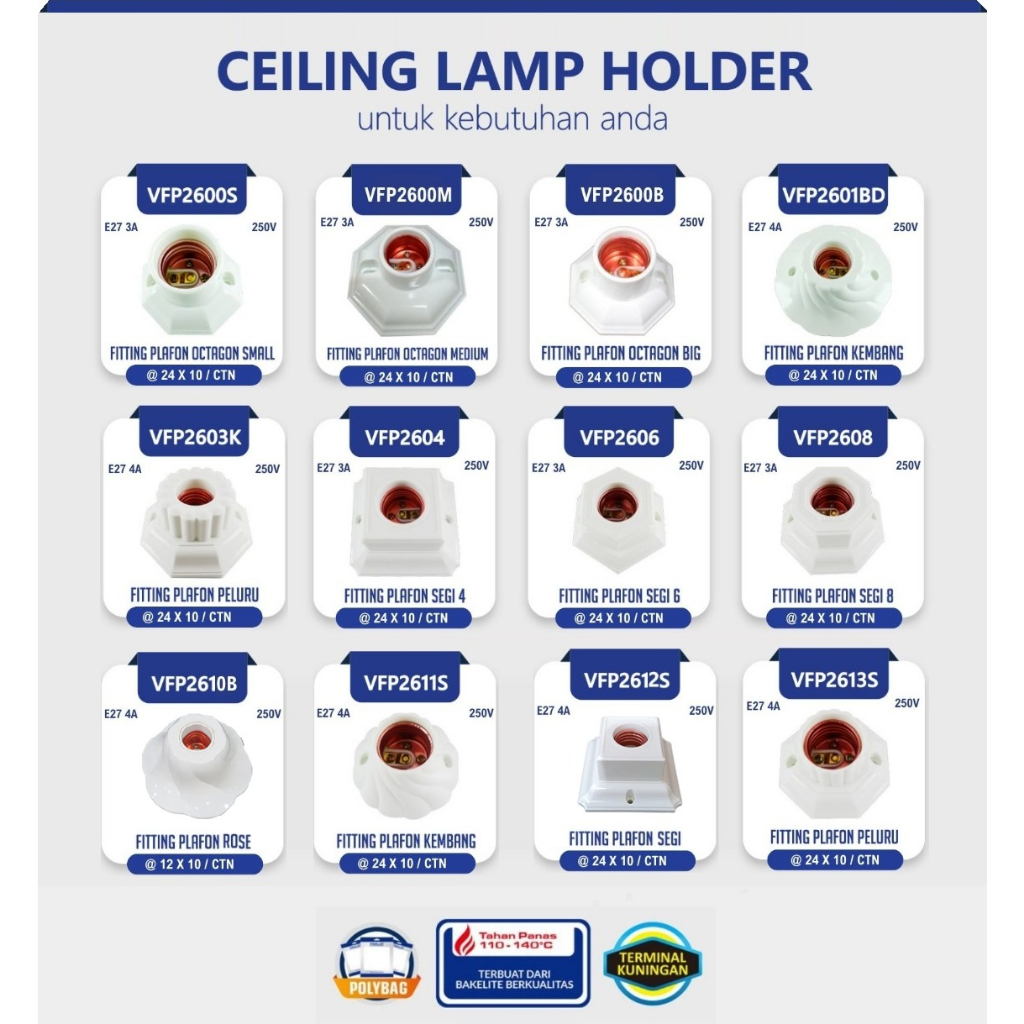 Jual FITTING PLAFON VISALUX | Shopee Indonesia