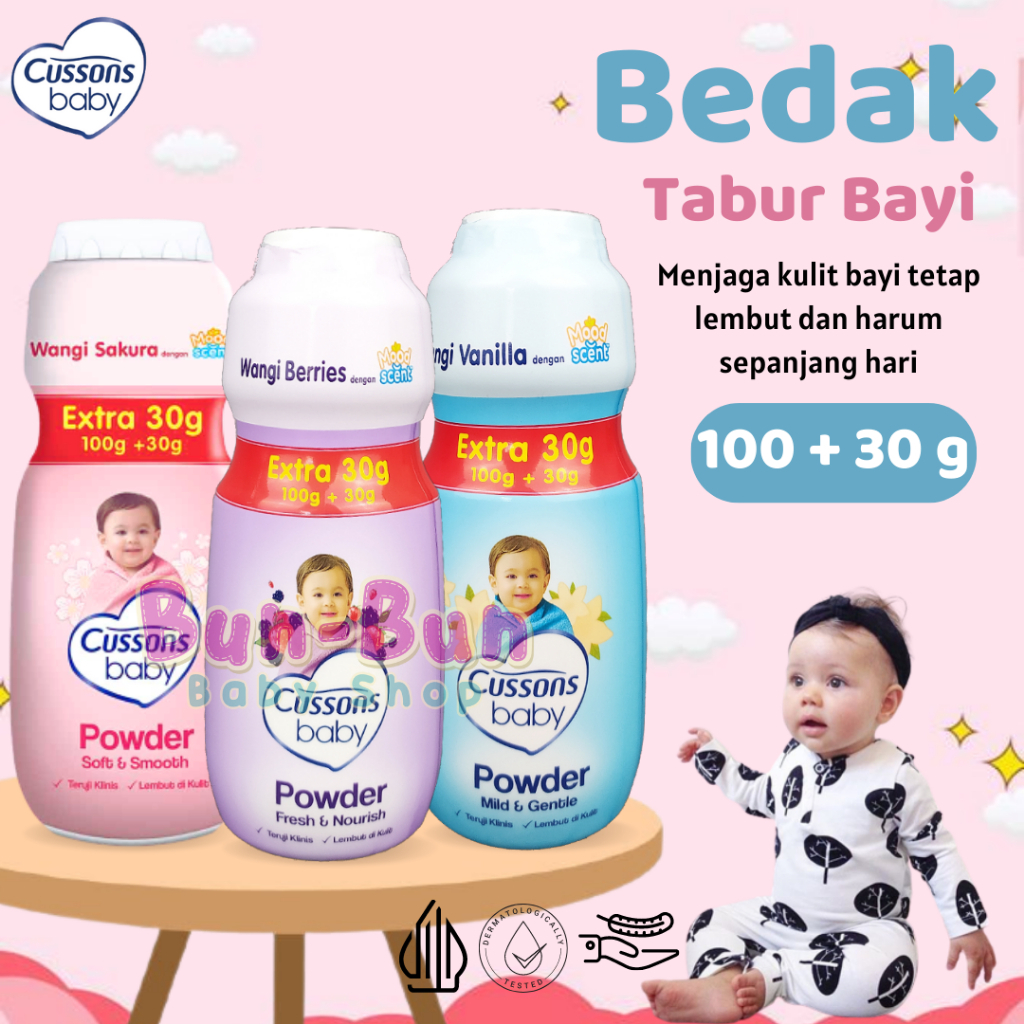 Jual CUSSONS Baby Powder 100+30gr Bedak Bayi | Shopee Indonesia