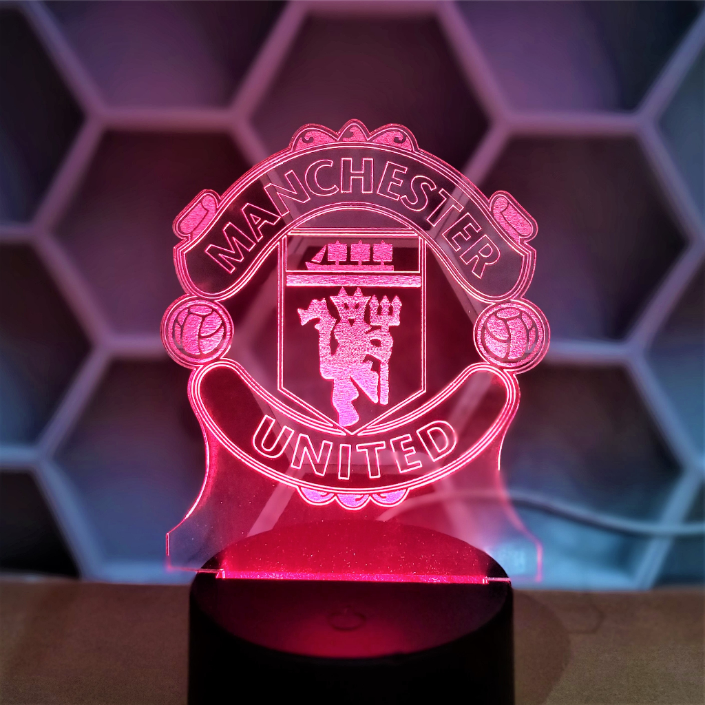 Jual Lampu Hias Lampu Tidur Akrilik LED Manchester United / Standing ...