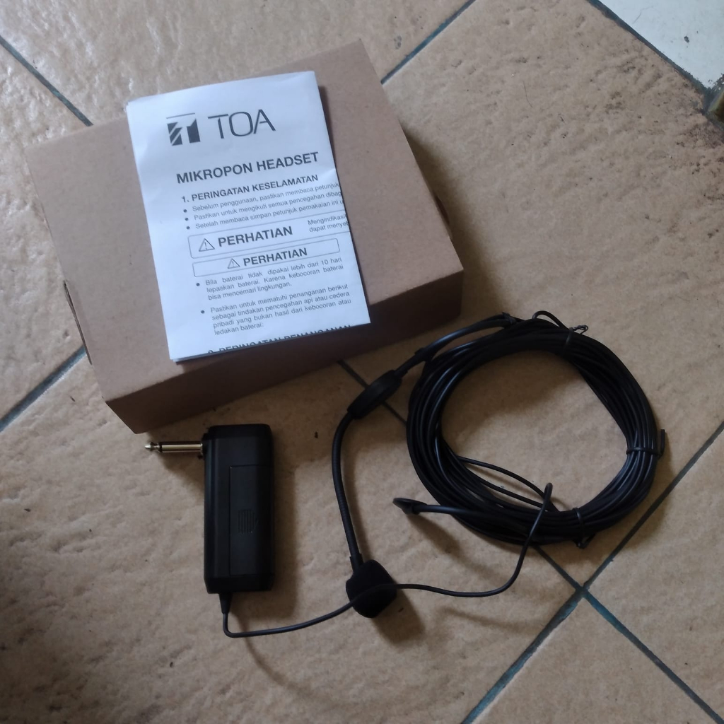 Jual G01 TOA ORIGINAL MIC KABEL HEADSET 10 METER BANDO KLIP CLIP KLIP ...