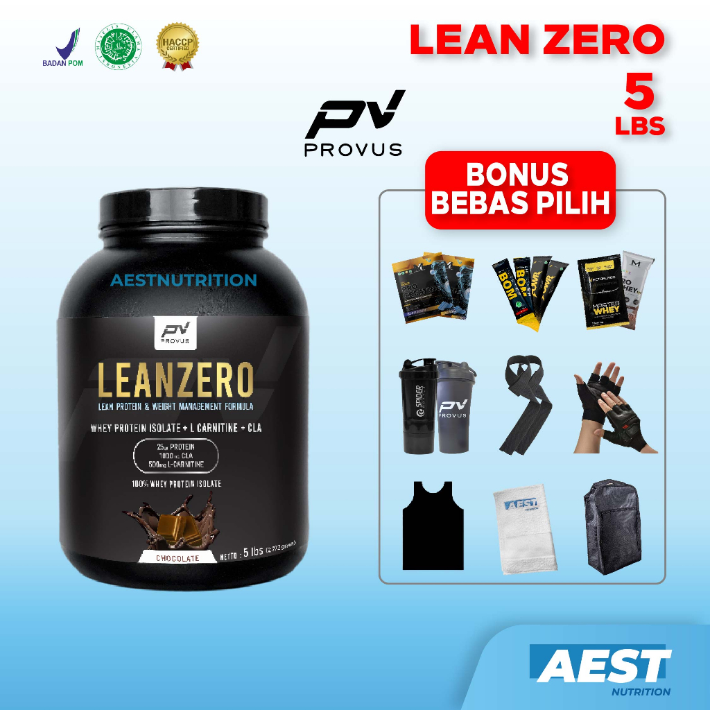 Jual Provus Lean Zero 5 lbs Susu Whey Protein Isolate + Fat Burner ...