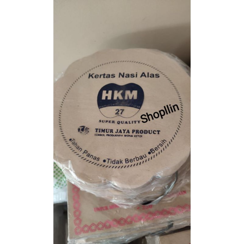 Jual Kertas Nasi Alas Bunga merk HKM lapis LAMINATI / Kertas alas ...