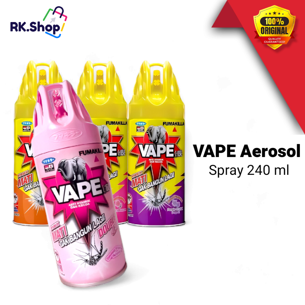 Jual Obat Nyamuk Vape - Aerosol Spray 240ml | Shopee Indonesia