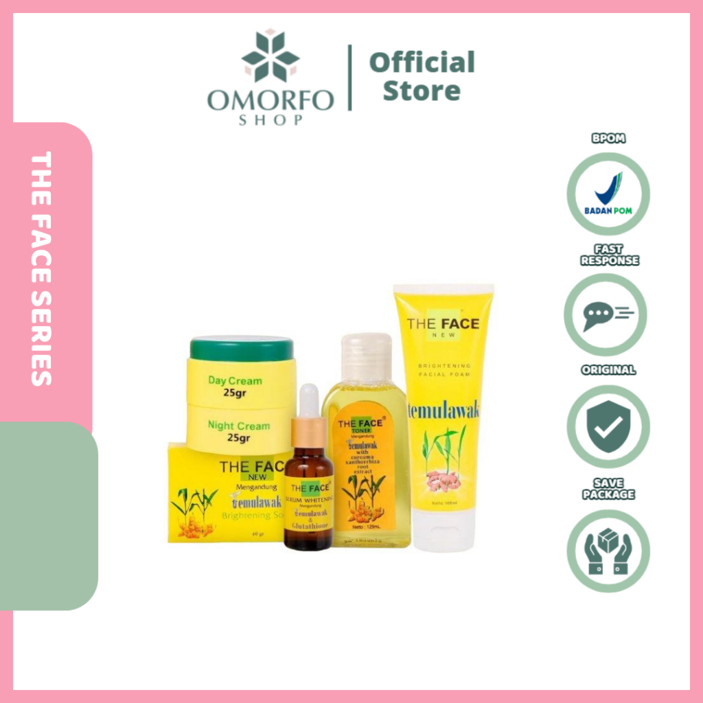 Jual ️Omorfo ️ Temulawak The Face original series cream | Toner ...