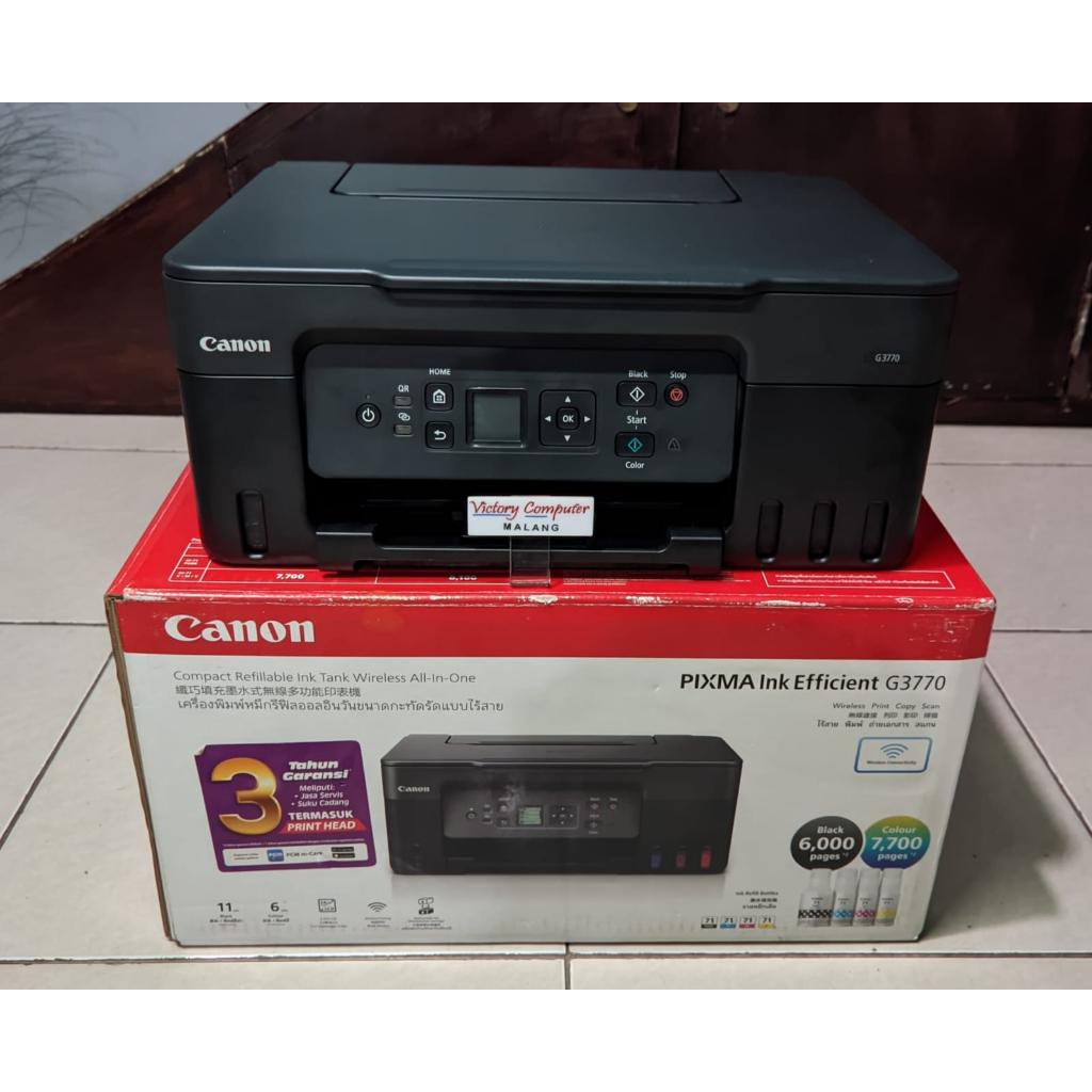 Jual Printer CANON Pixma G3770 Wifi Multifungsi pemakaian baru 46 ...