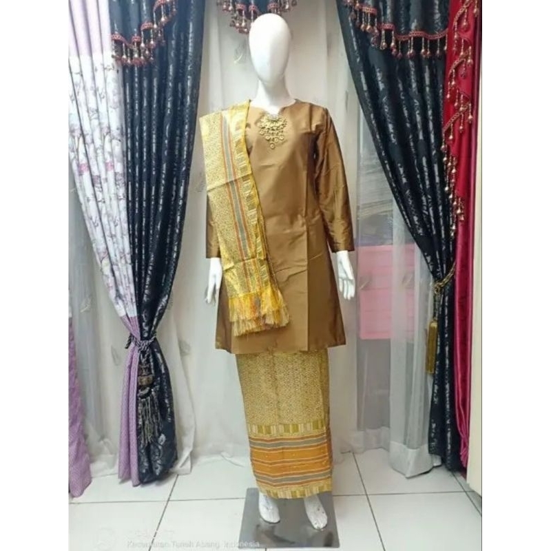 Jual Setelan Kebaya Kurung Modern Tafeta Polos Kebaya Melayu Modern Kebaya Kurung Malaysia ...