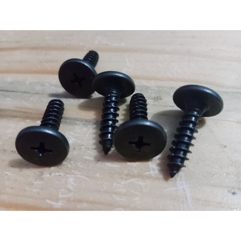 Jual baut muad guar sekrup tajam m5x2cm kepala rata original warna ...