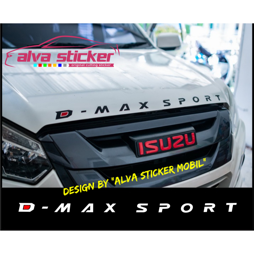 Jual best sticker dmax stiker dmax sport cutting stiker kap mobil isuzu ...